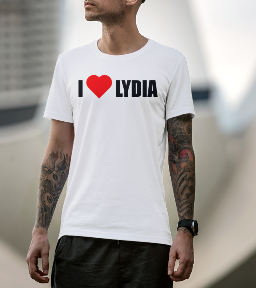 I Love Lydia Heart Symbol Expression T-Shirt