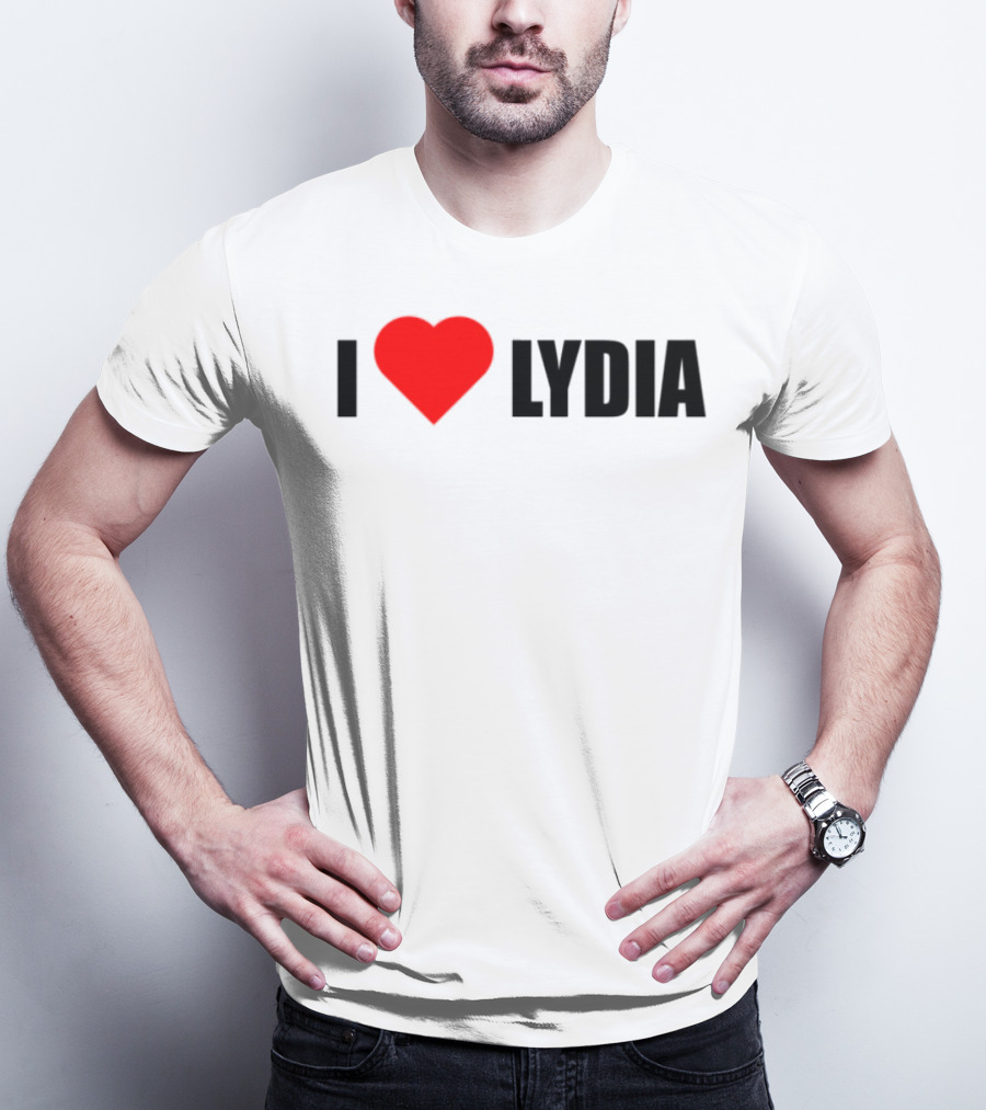 I Love Lydia Heart Symbol Expression T-Shirt
