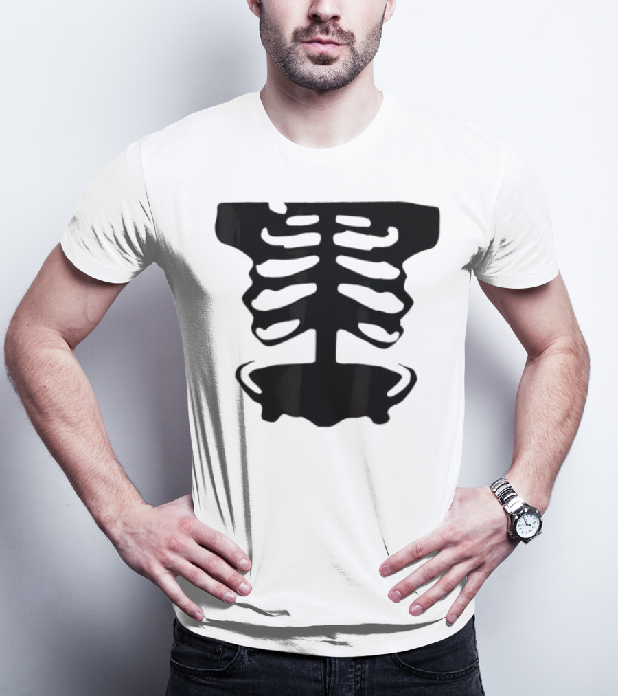 1x1x1x1 Forsaken Skeleton Halloween Costume T-Shirt