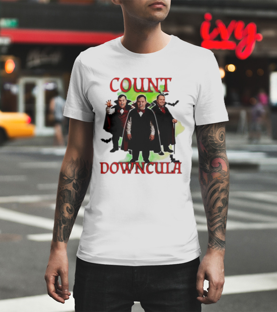 Count Downcula Halloween Vampire Costume Trio T-Shirt