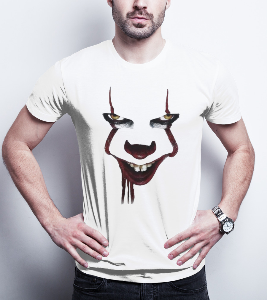 Pennywise Clown Face Halloween IT Movie T-Shirt