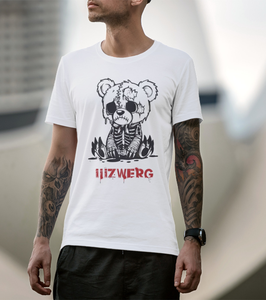 Sad Teddy Bear Iiizwerg Dark Aesthetic Toy Design T-Shirt