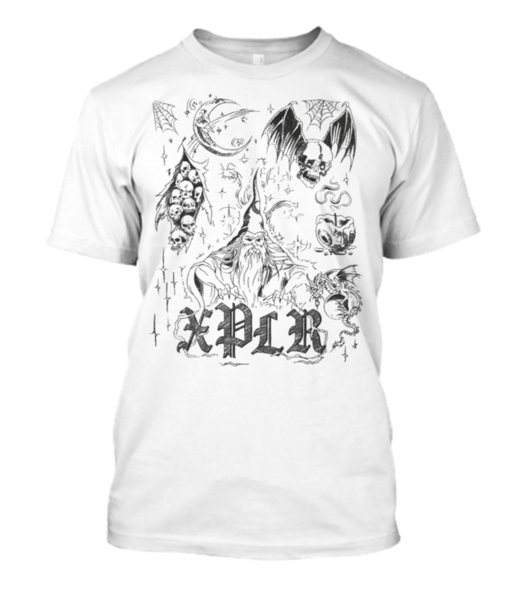 Xplr Inked Fantasy Creatures And Symbols T-Shirt