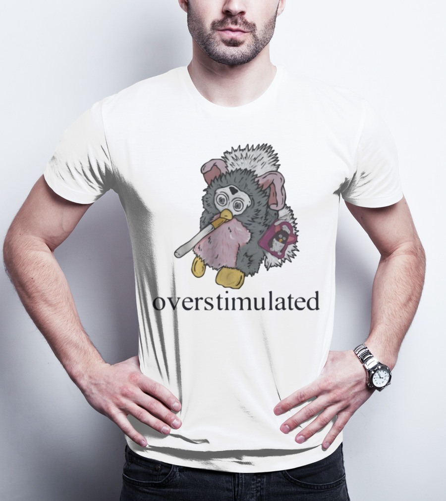 Emotionalclub Furby Overstimulated Smoking Toy Nostalgia T-Shirt