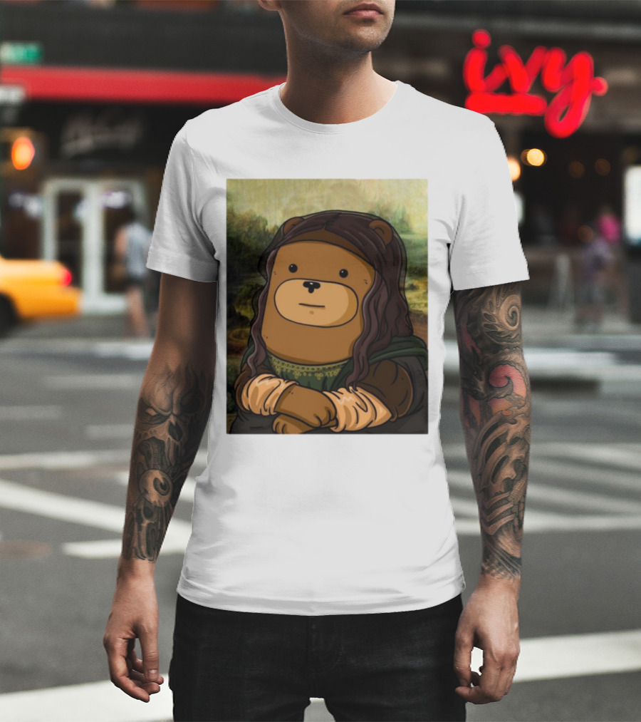 Figen.Eth Boi The Bear Mona Lisa Parody T-Shirt