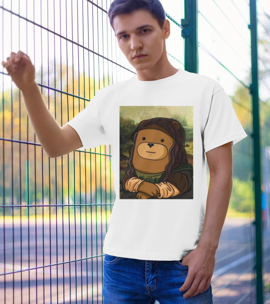 Figen.Eth Boi The Bear Mona Lisa Parody T-Shirt