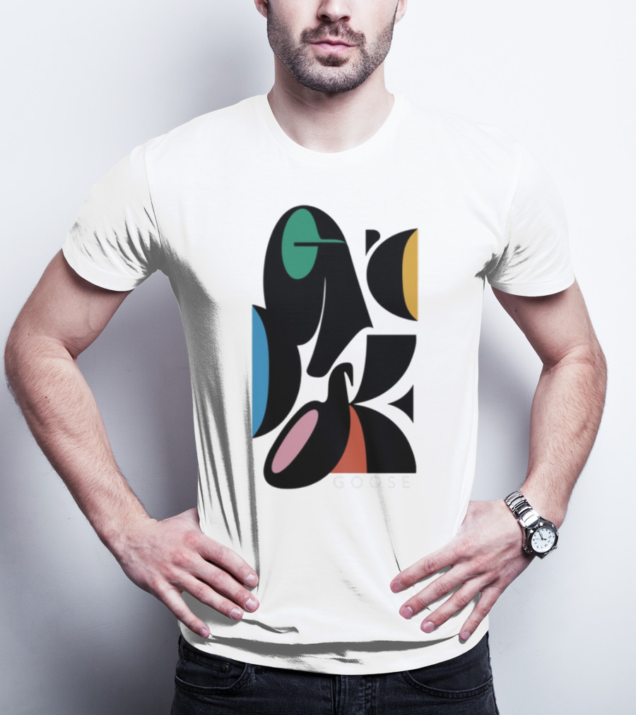 Warp Spheres Goose The Band Colorful Abstract Shapes T-Shirt