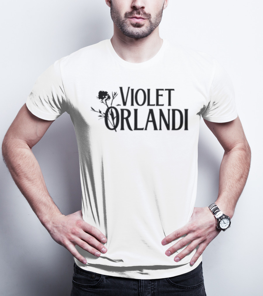Violet Orlandi Music Floral Logo T-Shirt