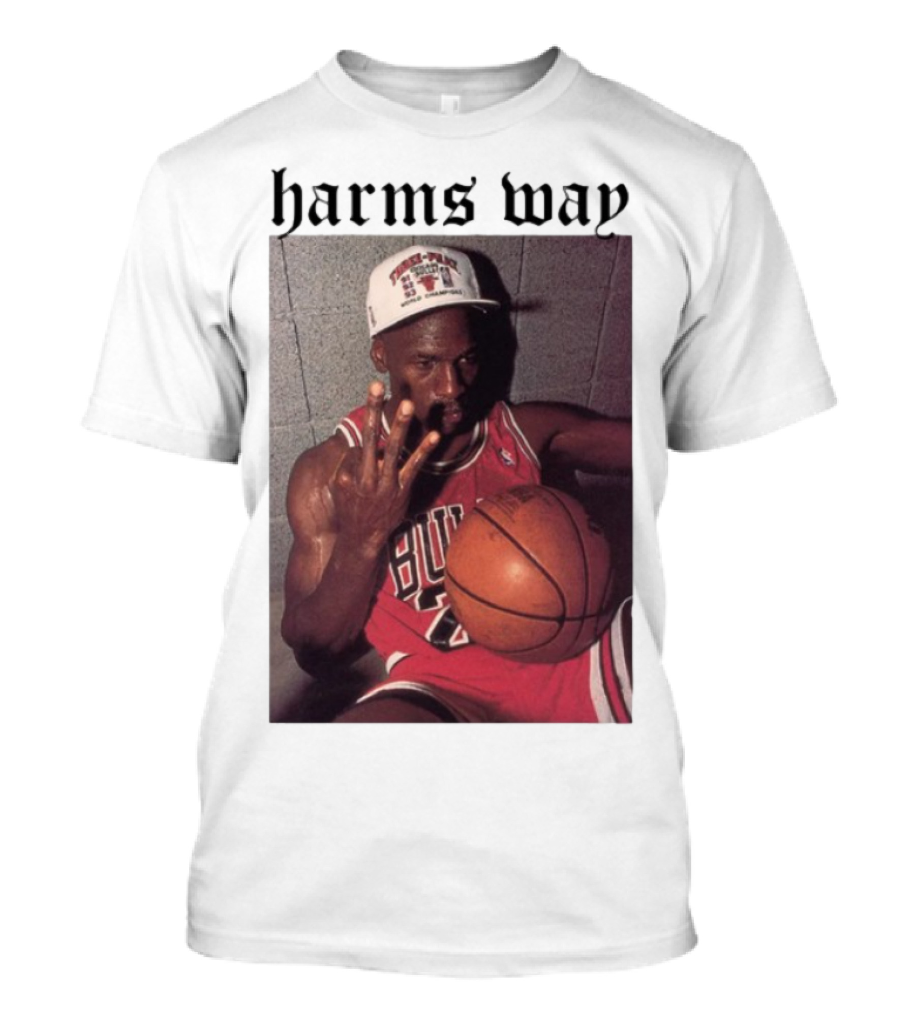 Harm's Way Bulls Basketball Legend 23 Championship Tribute T-Shirt