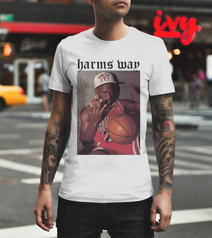 Harm's Way Bulls Basketball Legend 23 Championship Tribute T-Shirt