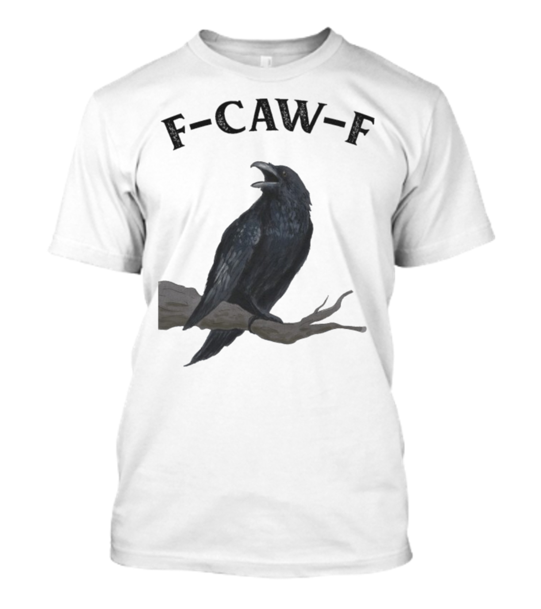 F-CAW-F Raven Bird Crowd T-Shirt