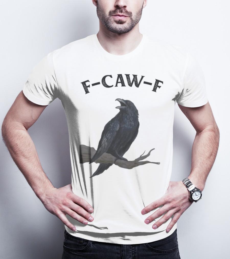 F-CAW-F Raven Bird Crowd T-Shirt