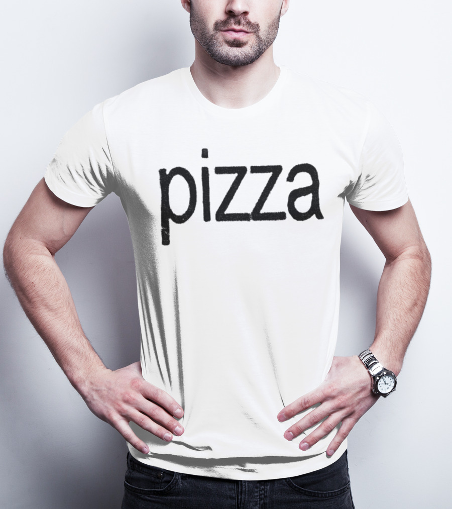 Pizza 2025 Text Trendy Urban Style T-Shirt