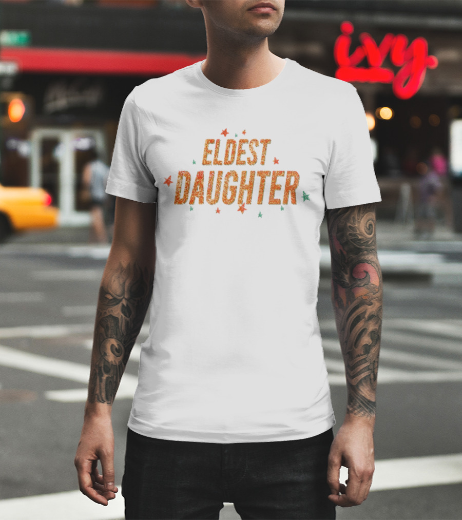 Eldest Daughter Glitter Stars Vintage Style T-Shirt