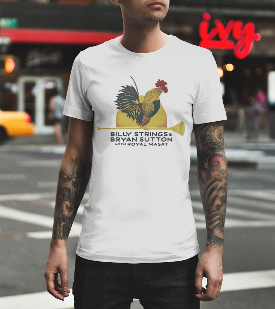 Billy Strings Bryan Sutton Royal Masat Rooster 2023 T-Shirt