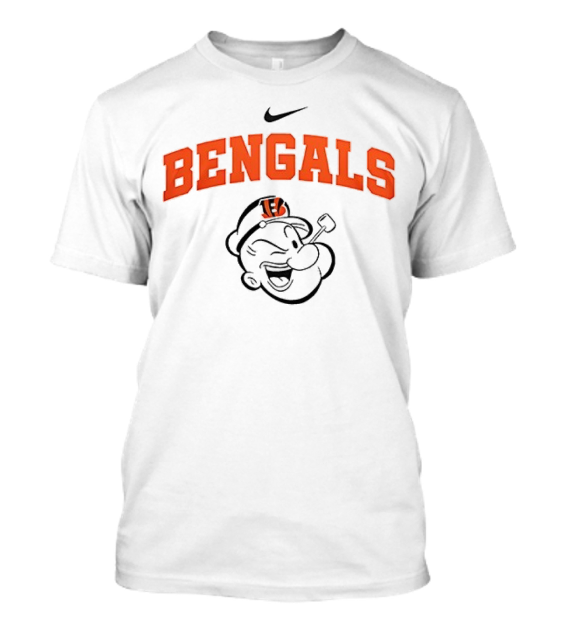 Cincinnati Bengals Popeye Collaboration I Yam What I Yam Football Fan Apparel T-Shirt