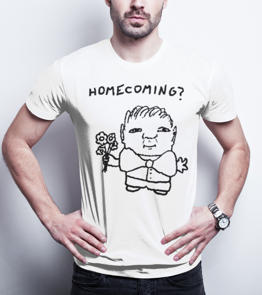 Goobsmooch Homecoming? Cute Doodle Character With Bouquet T-Shirt
