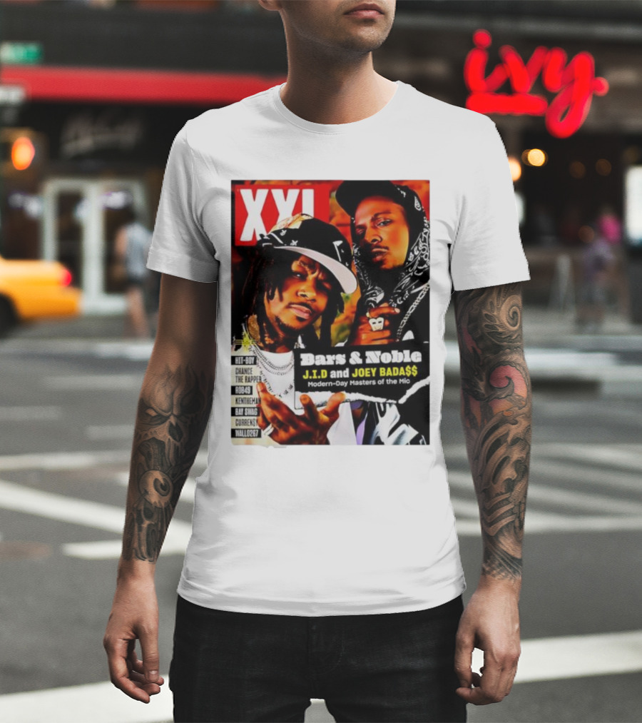 XXL Magazine JID Joey Badass Bars & Noble Modern-Day Masters Of The Mic T-Shirt