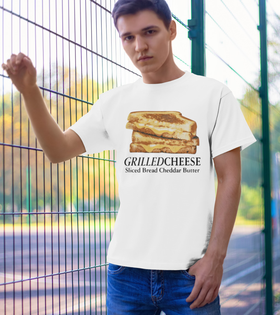 Grilled Cheese Sliced Bread Cheddar Butter Stack T-Shirt