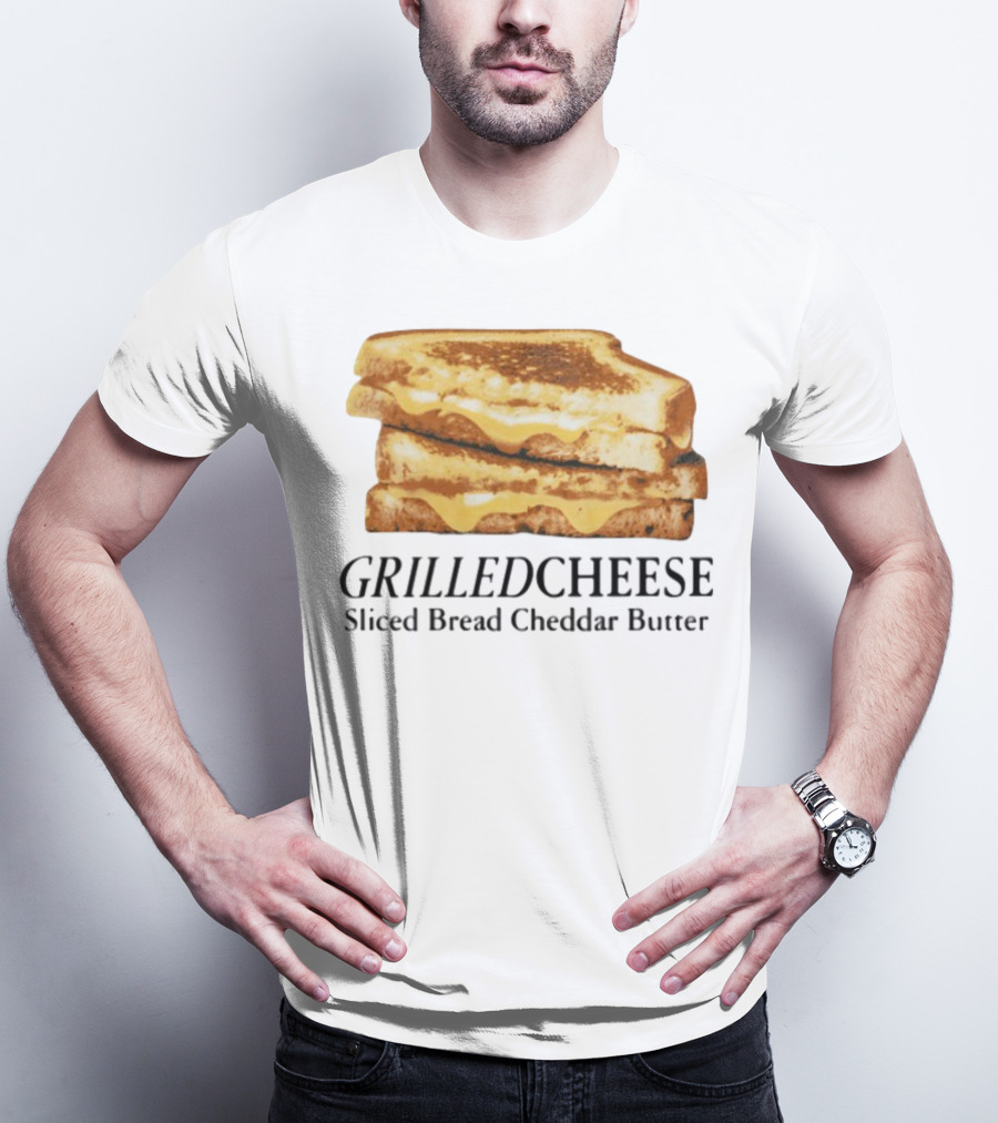 Grilled Cheese Sliced Bread Cheddar Butter Stack T-Shirt