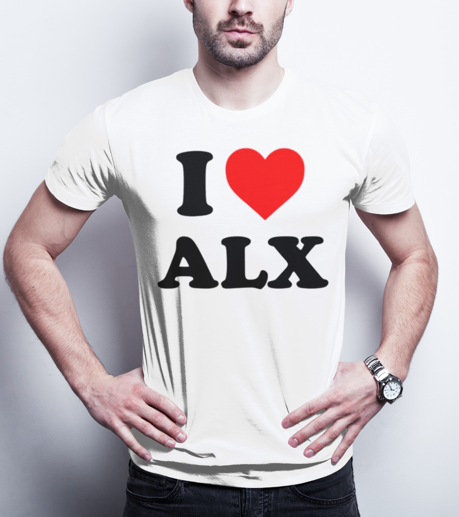 I Love ALX Red Heart Emblem T-Shirt