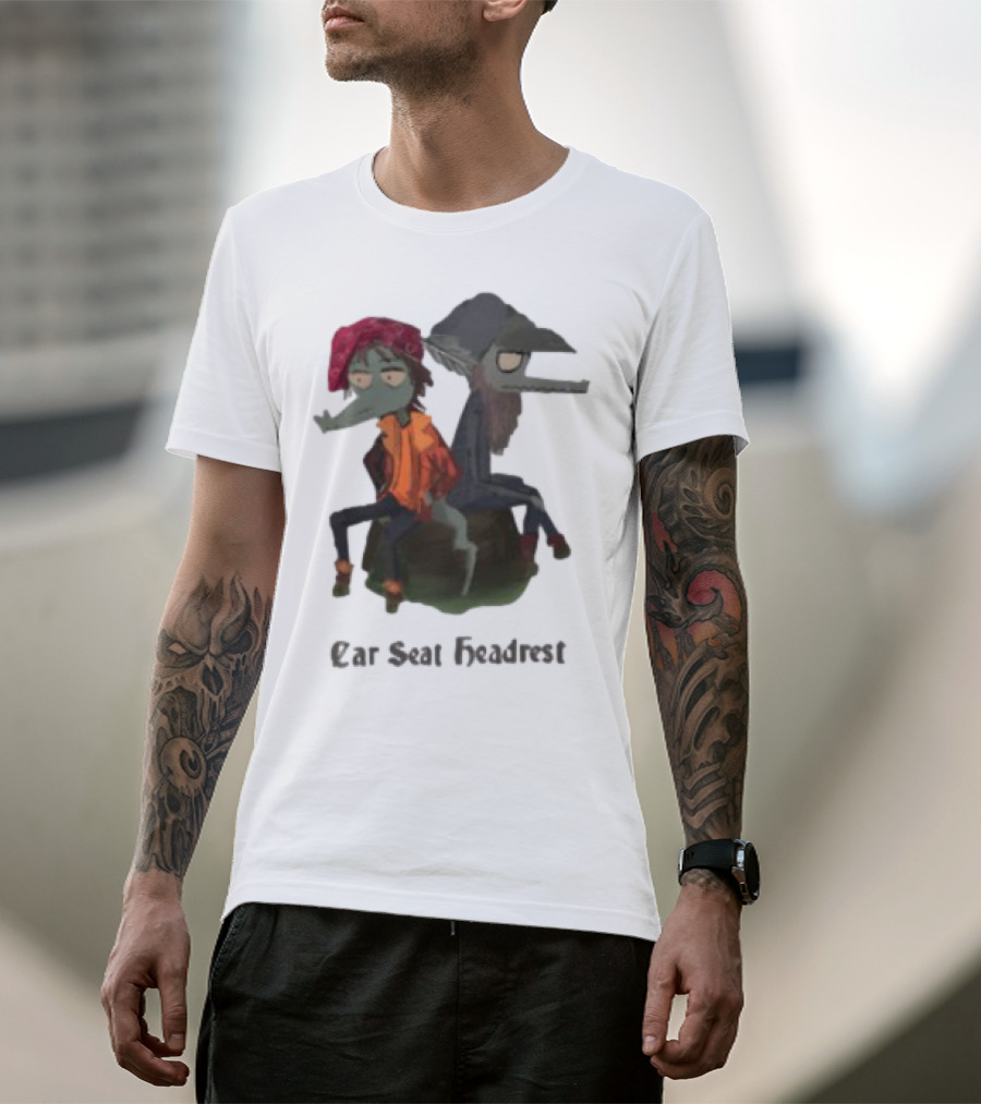 Matador Records Car Seat Headrest Cartoon Characters Collaboration T-Shirt