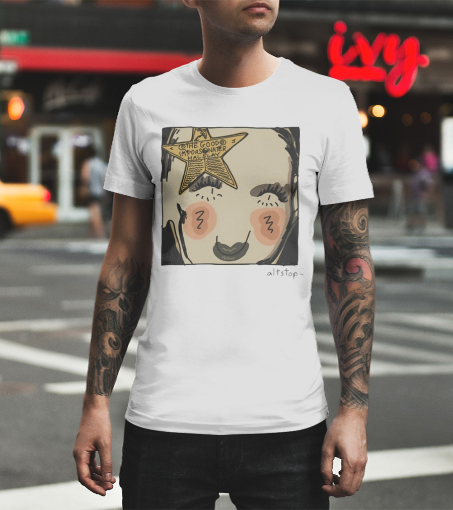 The Good Impersonator Halsey Altstop Star Face Sketch T-Shirt