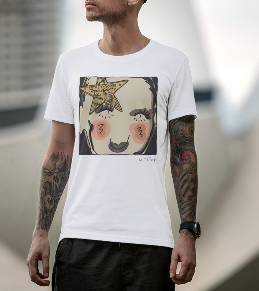 The Good Impersonator Halsey Altstop Star Face Sketch T-Shirt