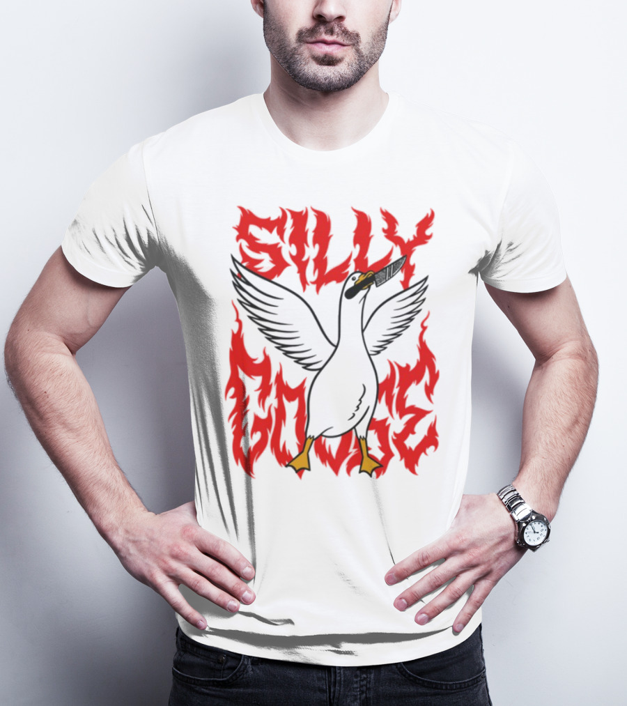 Silly Goose Tragic Girls Flame Style T-Shirt