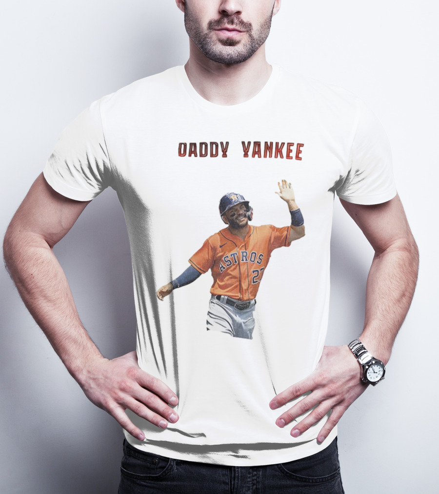 Daddy Yankee Jose Altuve Houston Astros Baseball Star T-Shirt