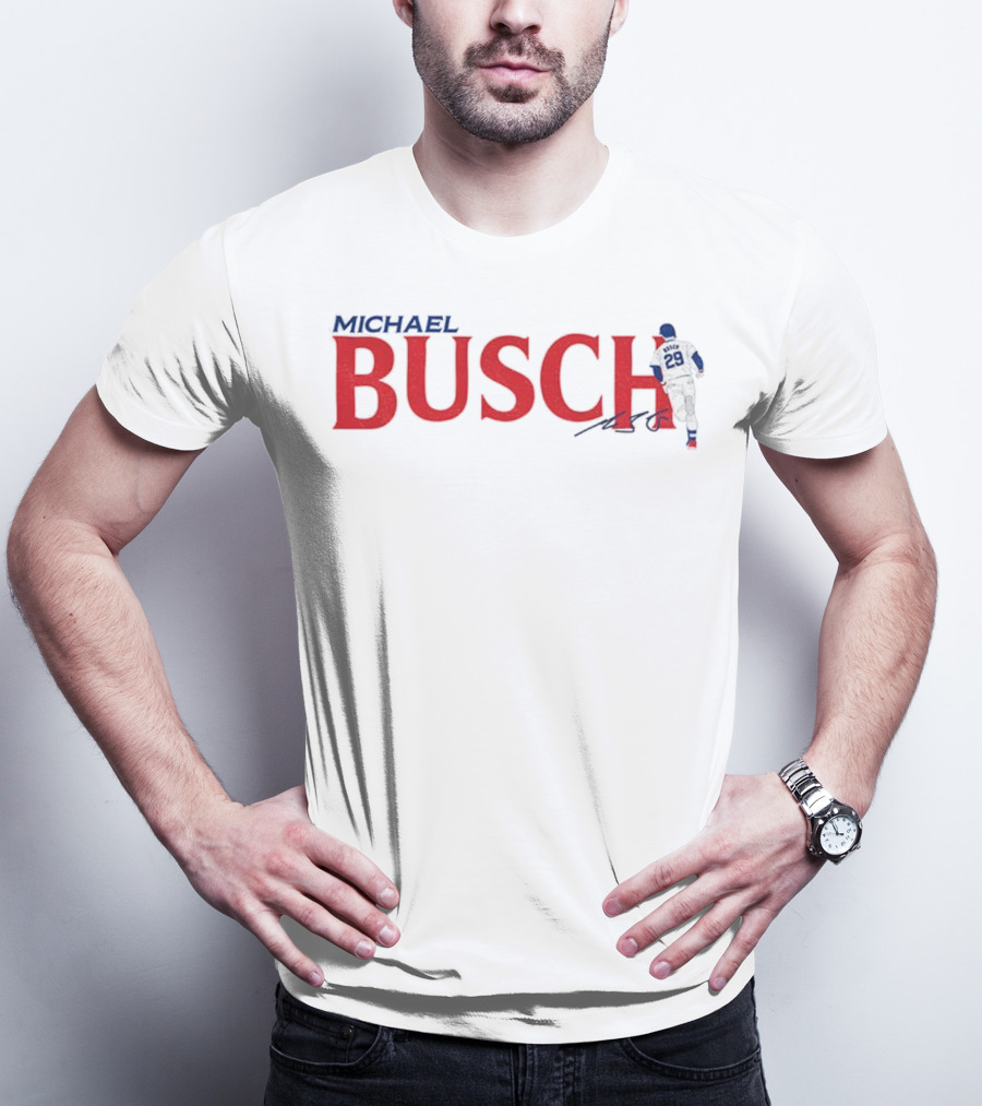 Michael Busch Chicago Cubs MLB Baseball Signature 29 T-Shirt