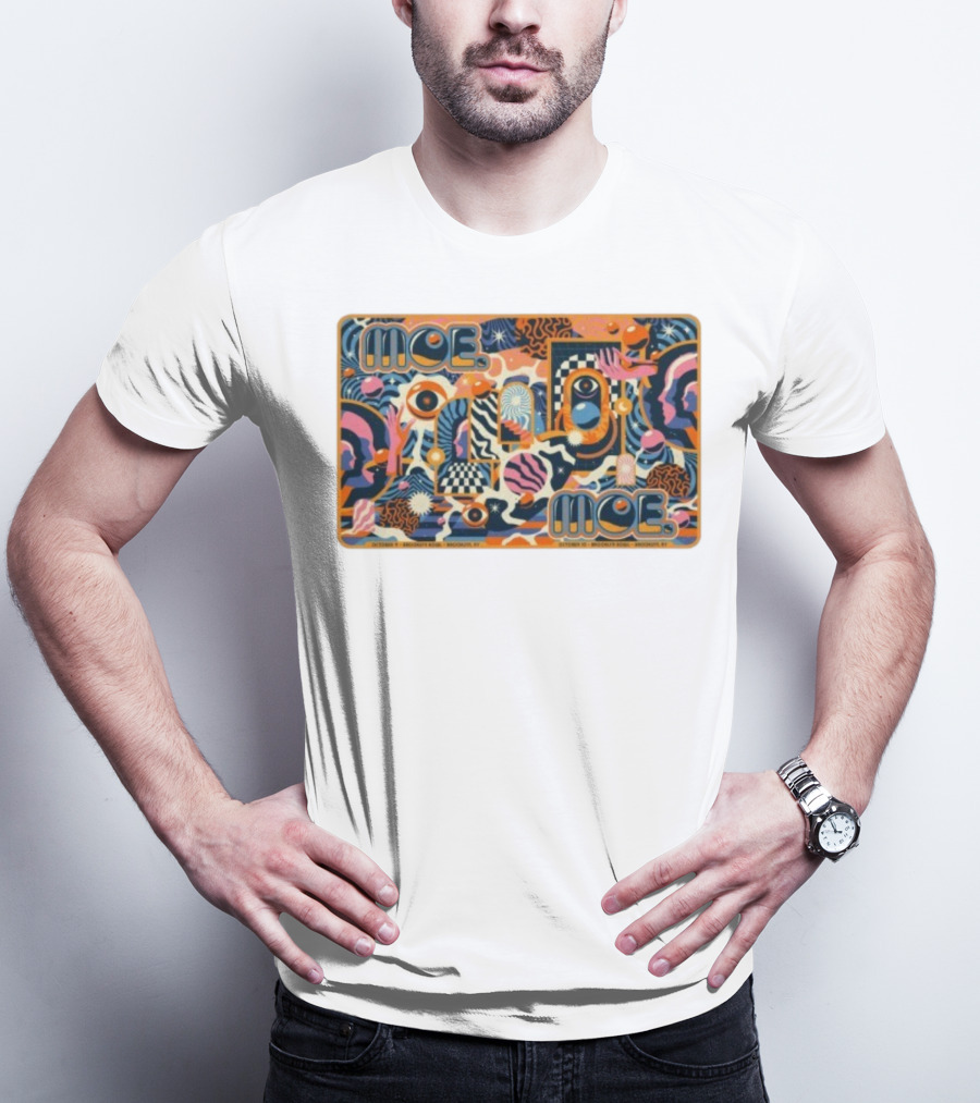 Moe. October 9-10 2025 Brooklyn Bowl NY Psychedelic Abstract Art T-Shirt
