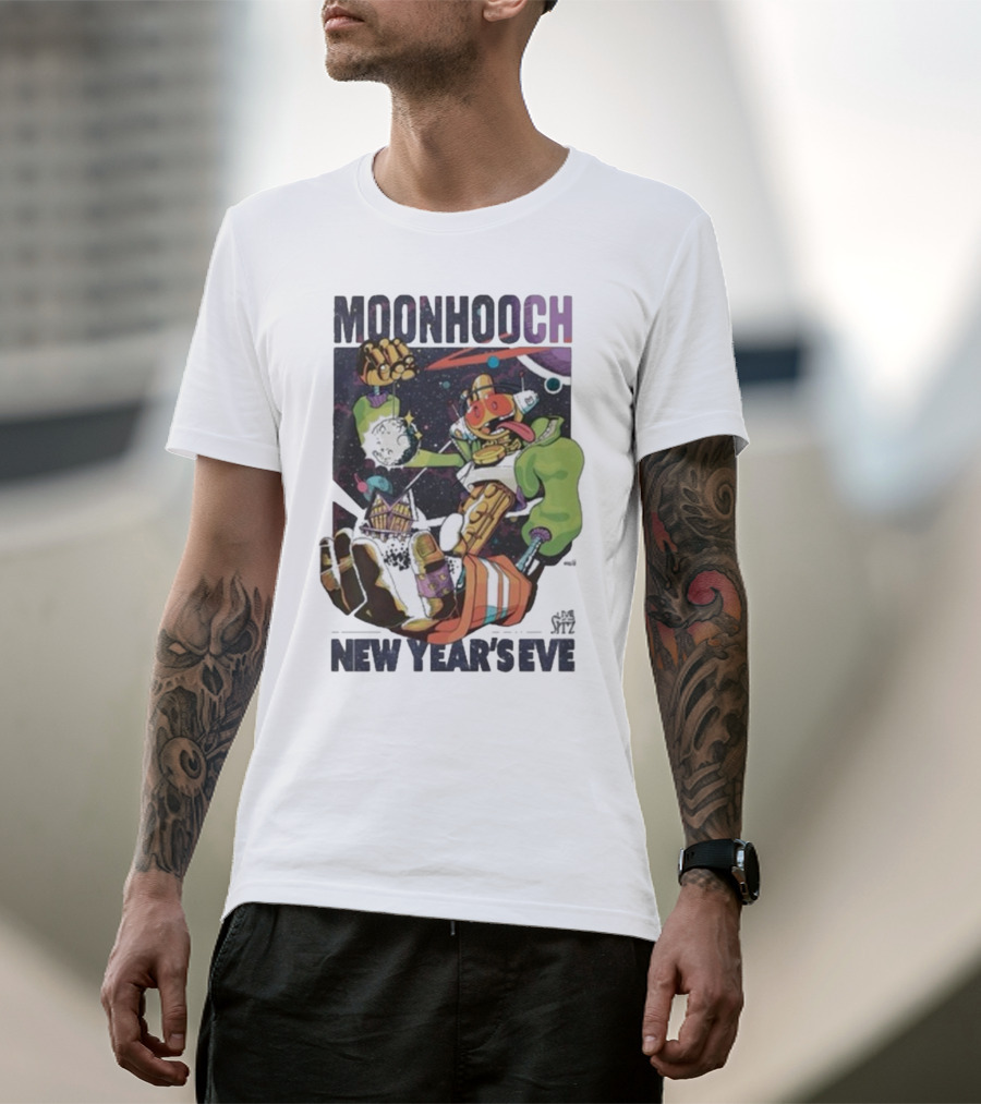 Moon Hooch New Year’s Eve 2025 Space Robot Adventure At The Sitz T-Shirt