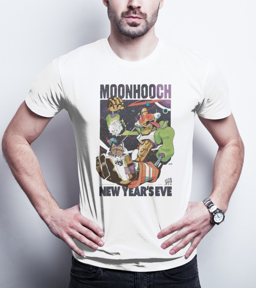 Moon Hooch New Year’s Eve 2025 Space Robot Adventure At The Sitz T-Shirt