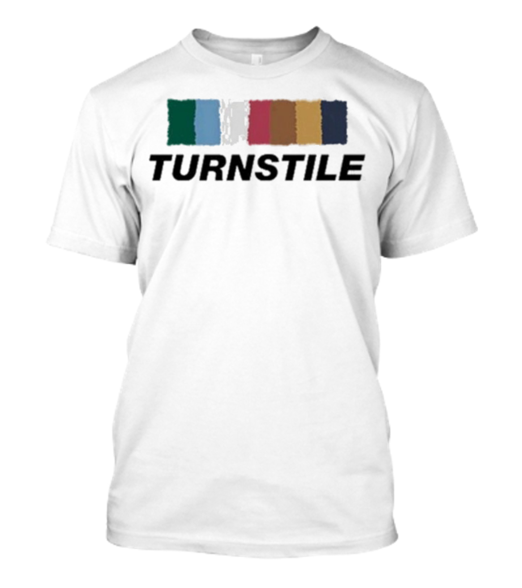 Turnstile Color Wall Palette Vibrant Stripes T-Shirt