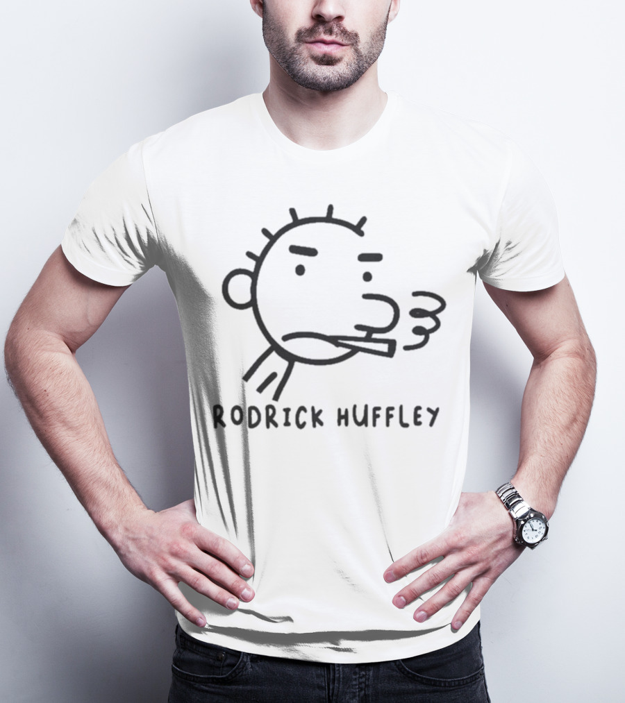 RODRICK HUFFLEY Wimpy Character Face Drawing T-Shirt