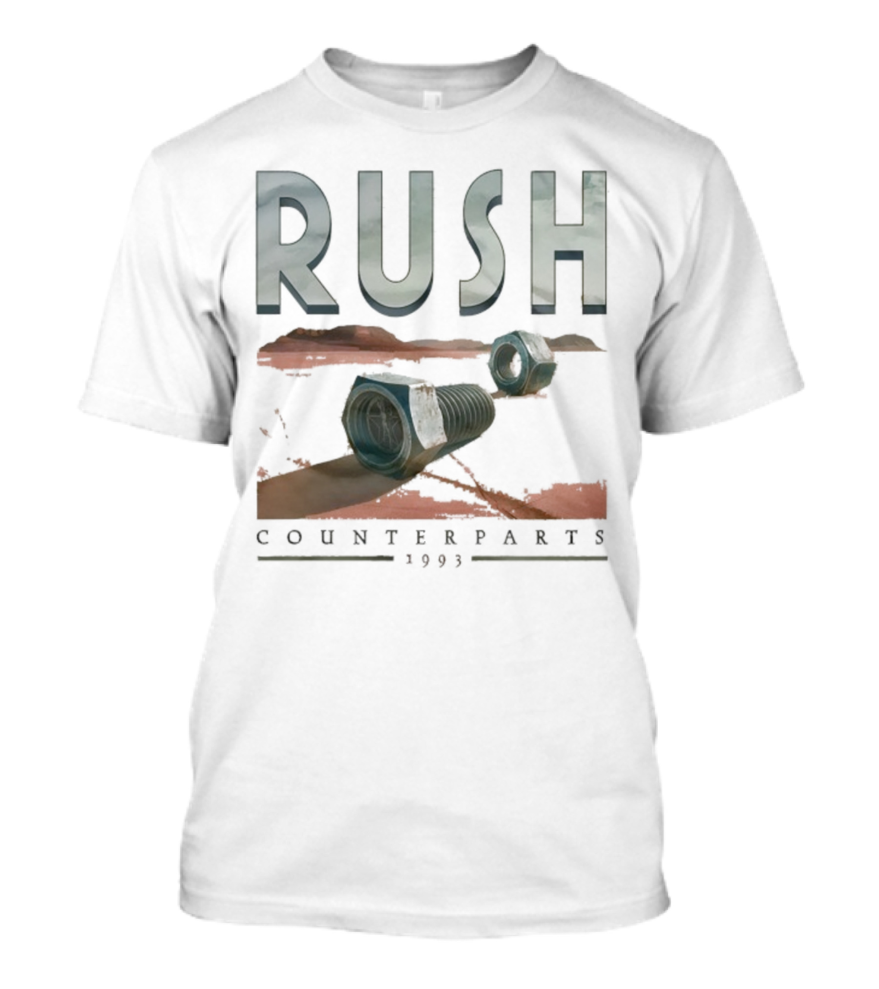 Rush Counterparts 1993 Desert Album Art T-Shirt