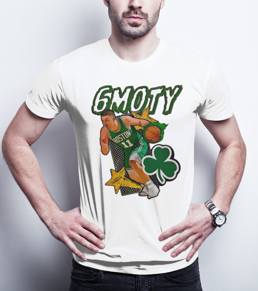 6Moty Boston Celtics Basketball Player Clover Stars T-Shirt