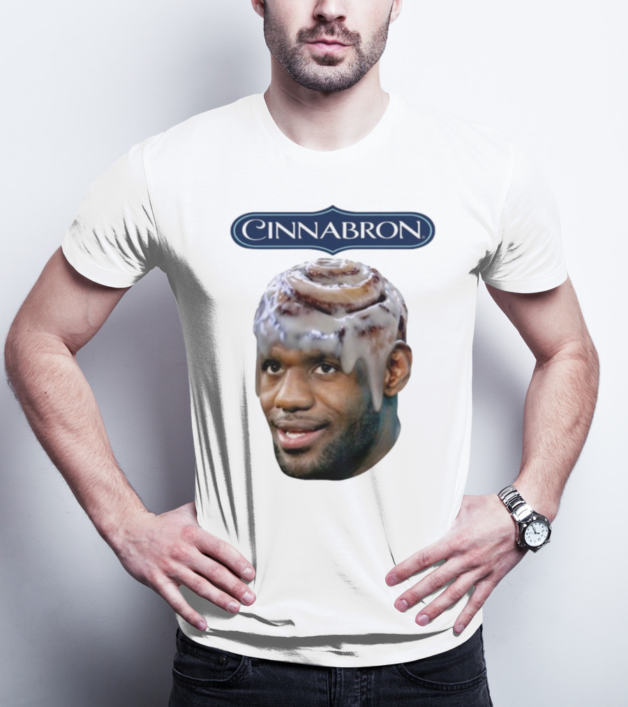 Cinnabron Cinnamon Roll Head Basketball Mashup T-Shirt