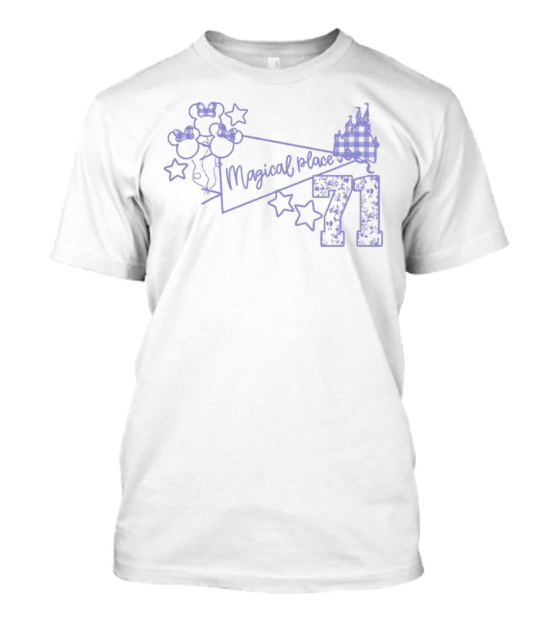 Magical Place Balloons Castle Stars Seventy-One T-Shirt