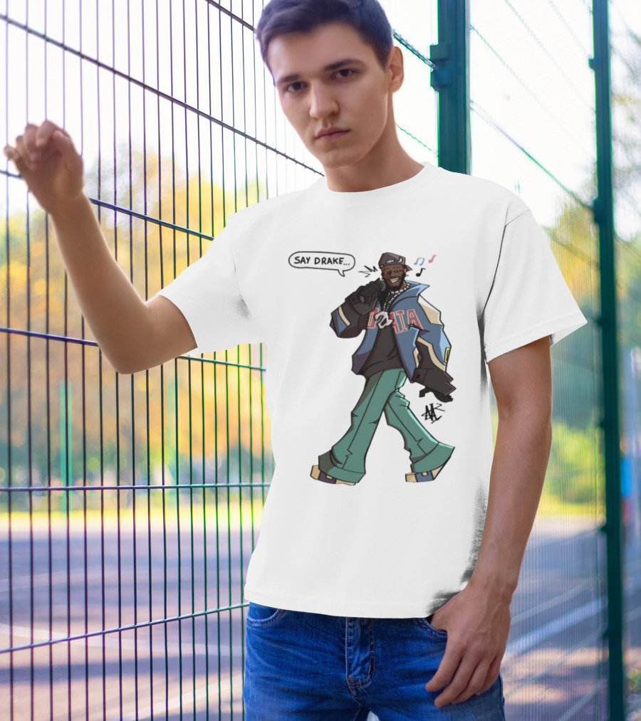 Windandsea Kendrick Lamar Say Drake Illustration T-Shirt