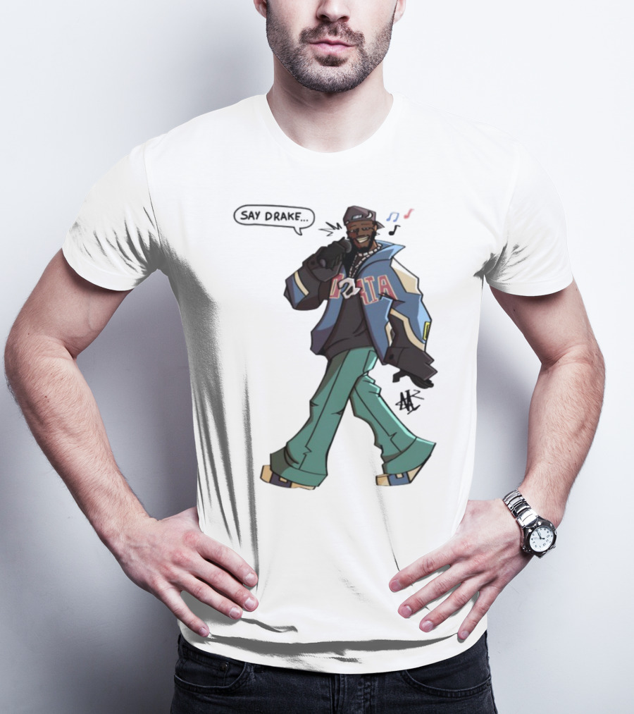 Windandsea Kendrick Lamar Say Drake Illustration T-Shirt