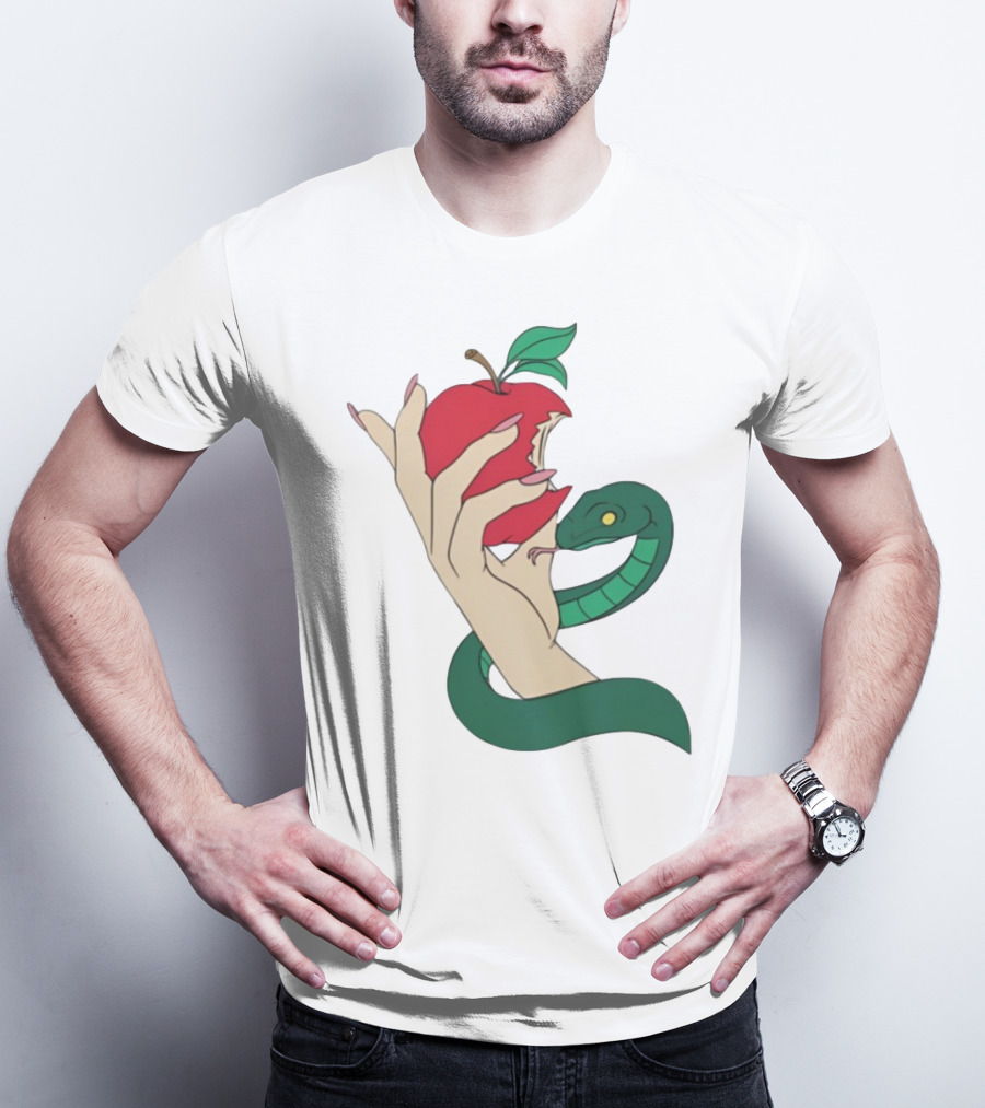 Eve Was Framed Ewf Colorful Snake And Apple T-Shirt