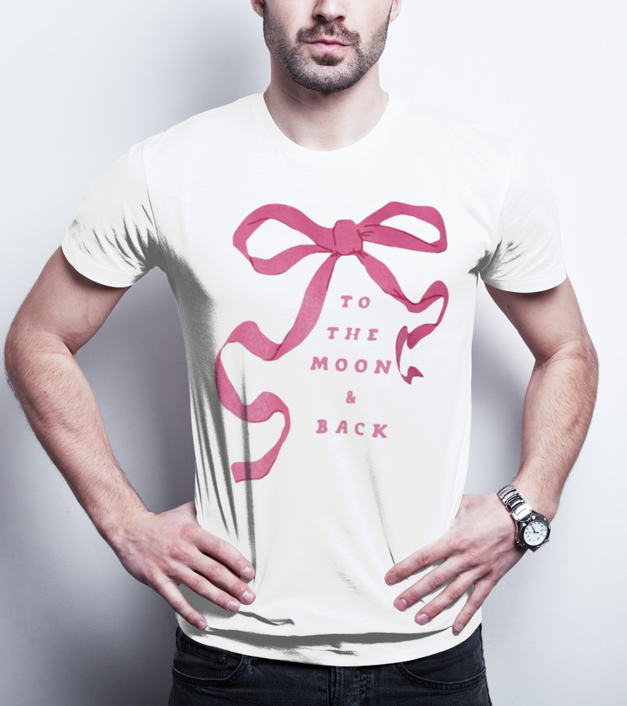 To The Moon And Back Pink Ribbon T-Shirt
