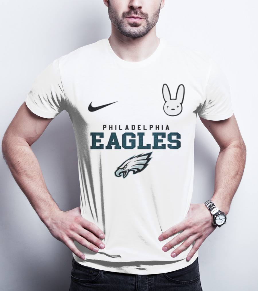 Bad Bunny Nike Philadelphia Eagles NFL 2025 Collaboration T-Shirt