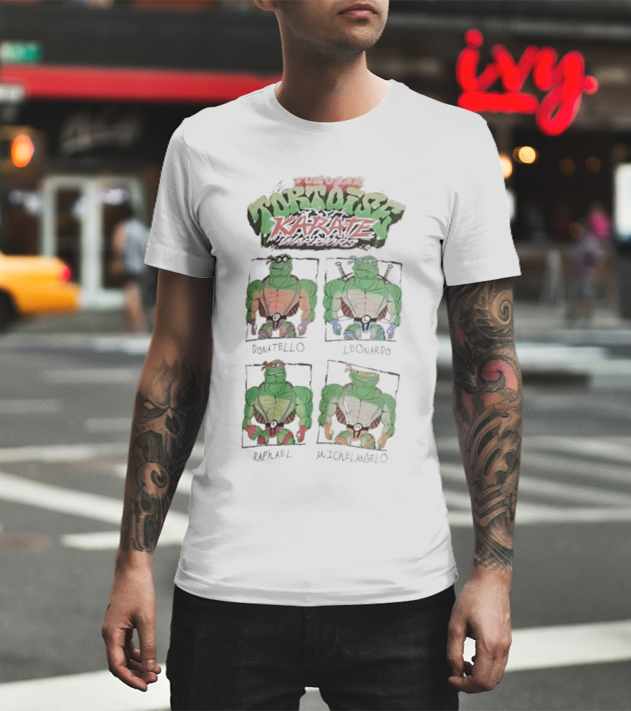 Super Tortoise Karate Donatello Leonardo Raphael Michelangelo T-Shirt