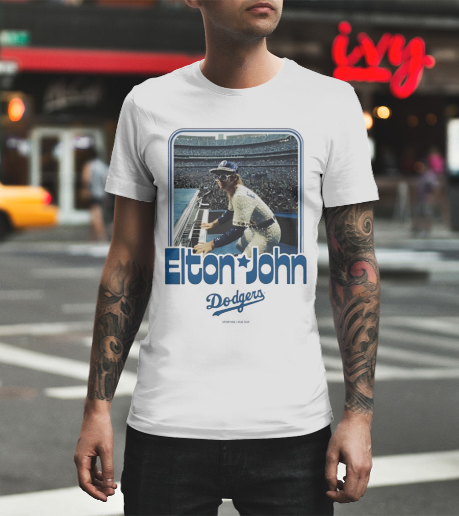 Elton John Dodgers Stadium Concert Los Angeles T-Shirt