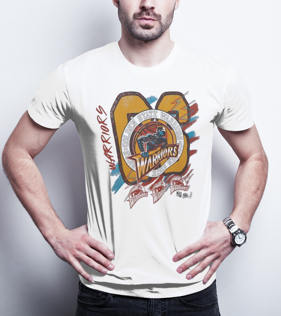 Golden State Warriors Vintage Basketball Warrior Emblem T-Shirt