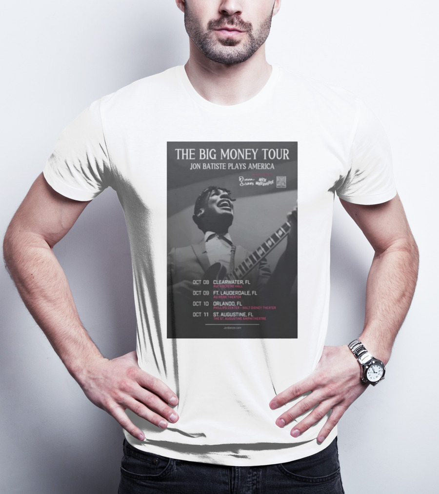 The Big Money Tour Jon Batiste Plays America October 2025 Florida Concert Dates T-Shirt