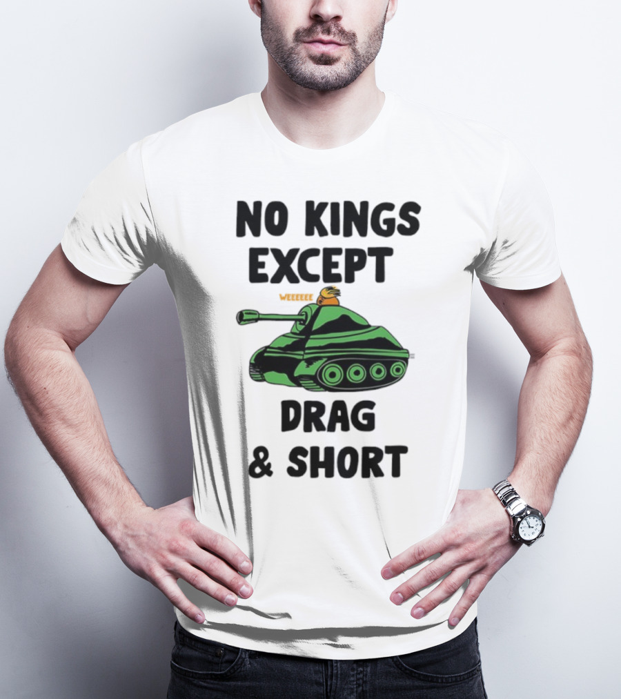 No Kings Except Drag Tank Cartoon शीर्षक T-Shirt